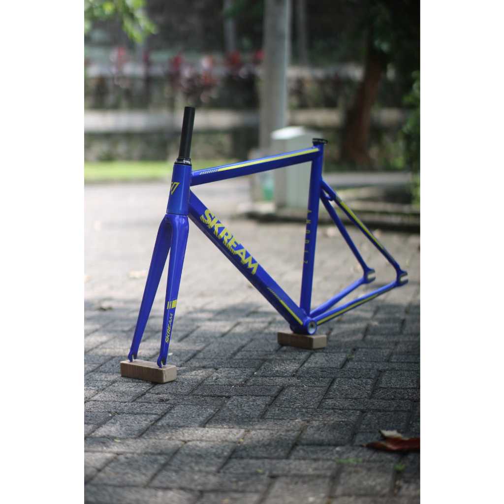 Jual SKREAM ANODIZ FRAMESET FIXED GEAR BLUE | Shopee Indonesia Jual SKREAM ANODIZ FRAMESET FIXED GEAR BLUE | Shopee Indonesia