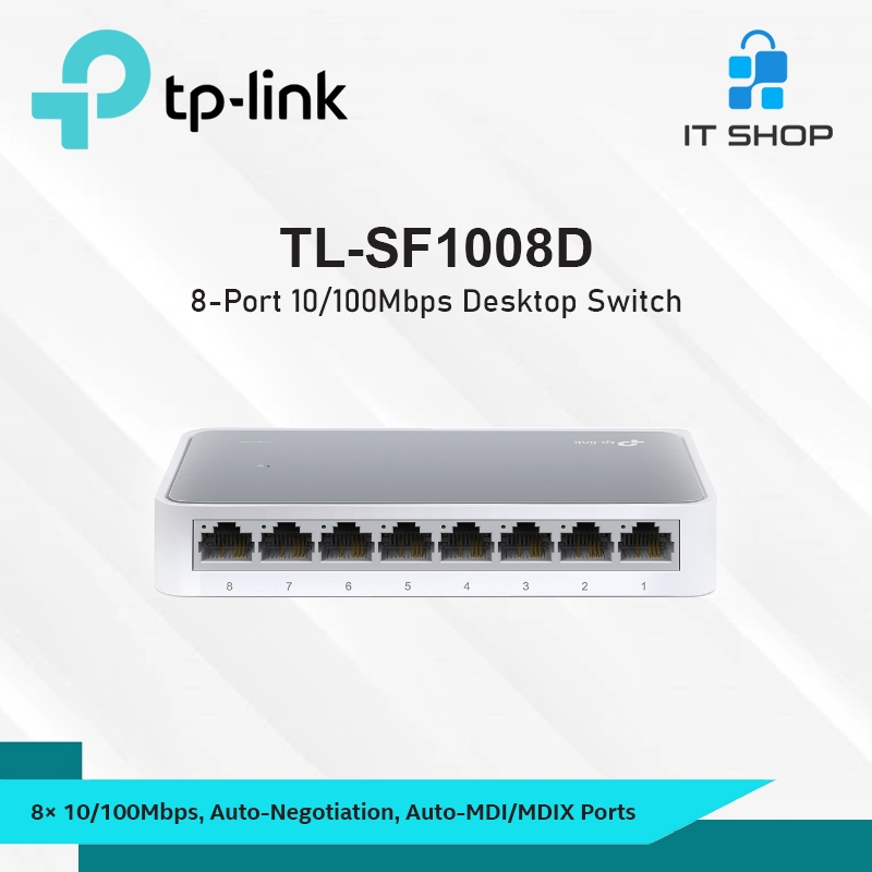 Jual TP-Link TL-SF1008D 8-Port 10/100Mbps Desktop Switch | Shopee Indonesia