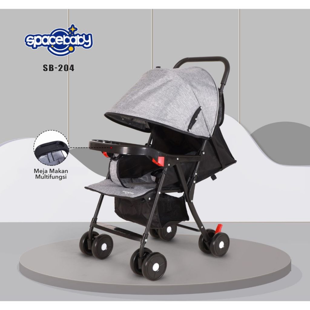 Jual BABY STROLLER SPACE BABY PACIFIC ORIGINAL SB-203 - KERETA DORONG | Shopee Indonesia