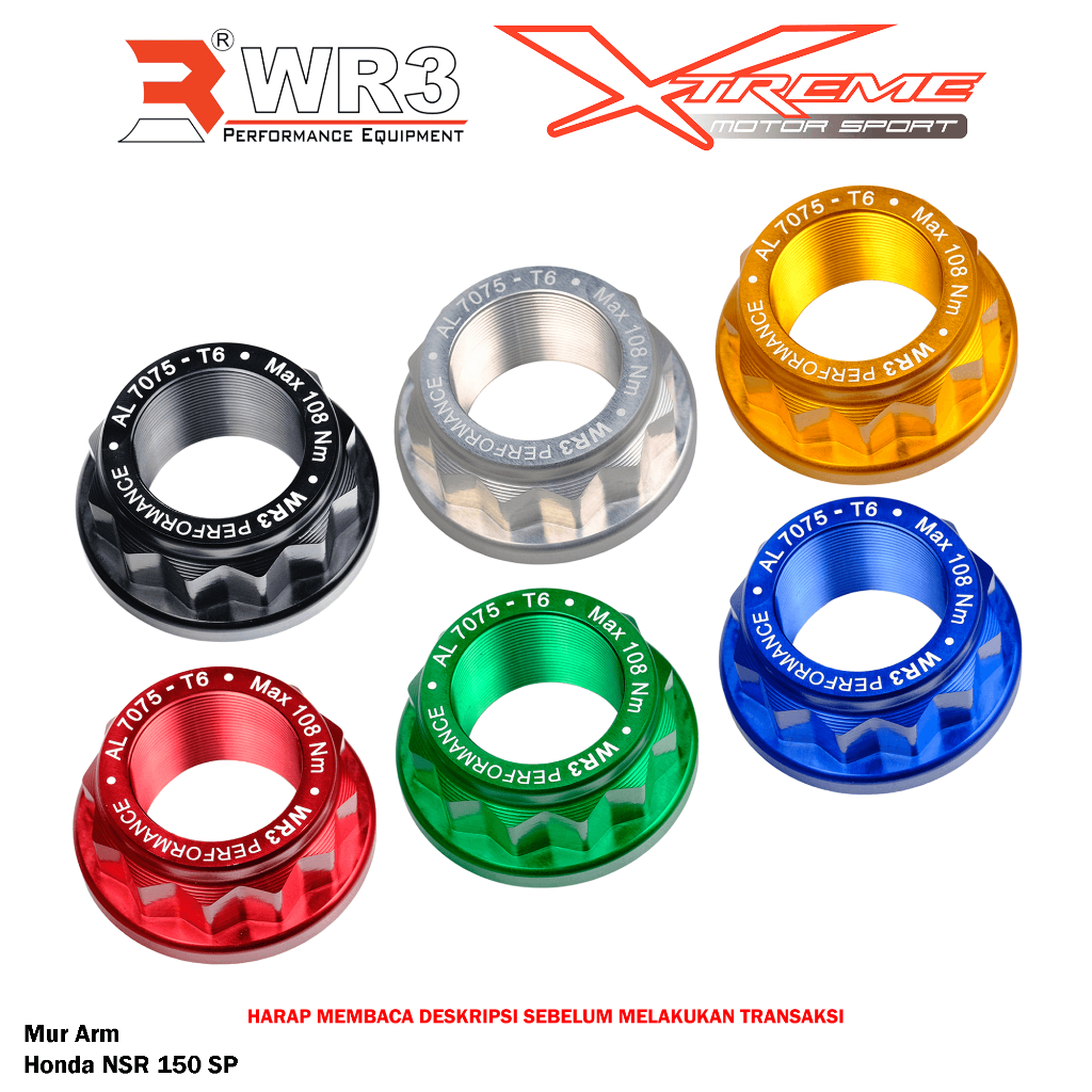 Jual Mur Arm WR3 NSR 150 SP 150SP NSR150SP NSR150 SP | Shopee Indonesia
