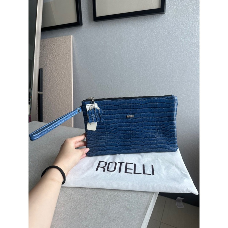 Jual rotelli deep blue clutch (NEW) | Shopee Indonesia