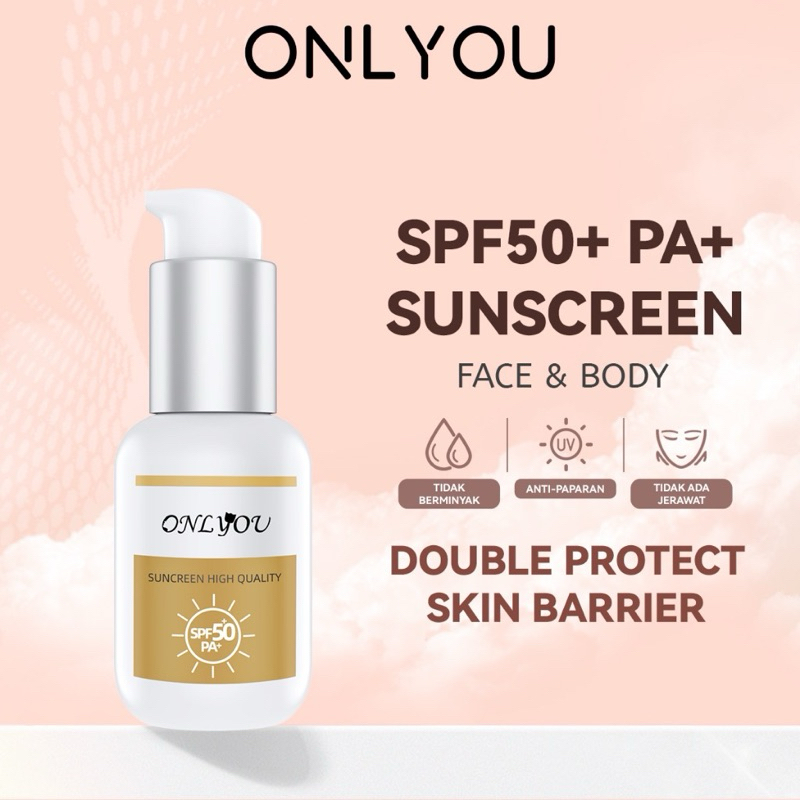Jual ONLY YOU SUNBLOCK CREAM WHITENING SUNSCREEN SPF 50 PA+ | SUNBLOCK ...