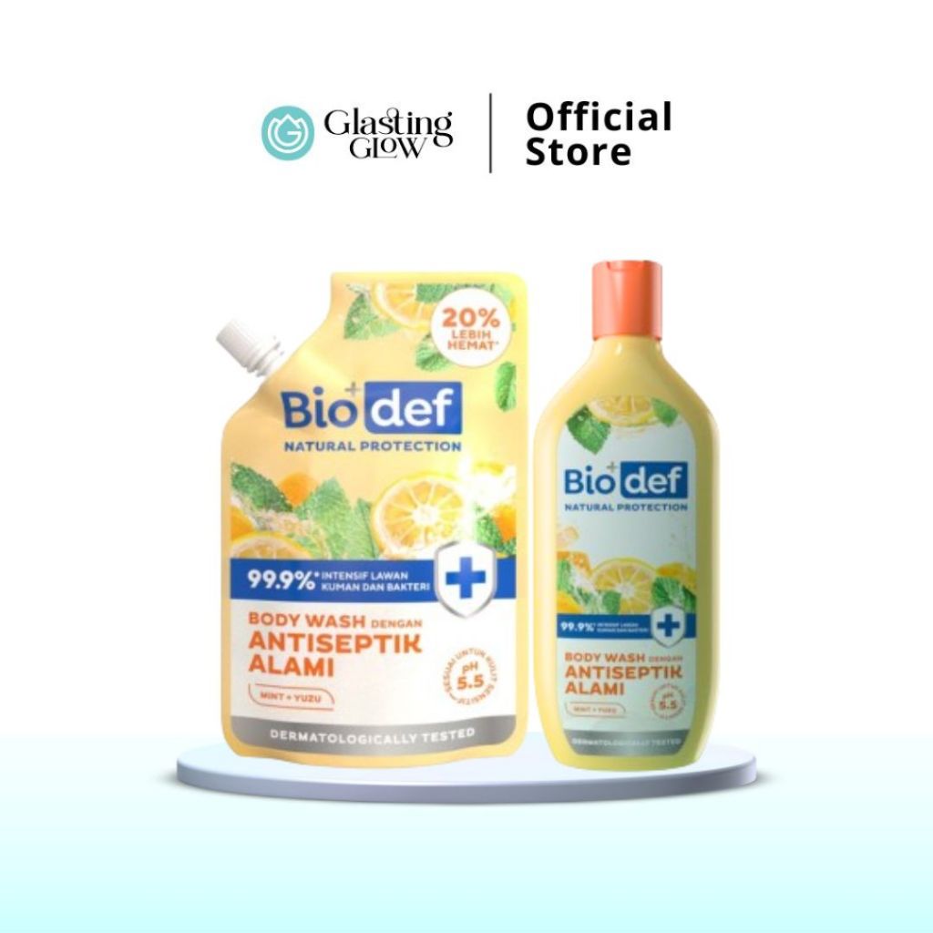 Jual Biodef Mint+Yuzu Body Wash (Botol 275ml | Botol 550ml | Refill ...