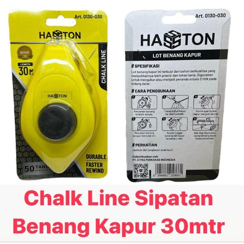 Jual HASSTON Chalk Line Sipatan Benang Kapur blister KUNING | Shopee ...