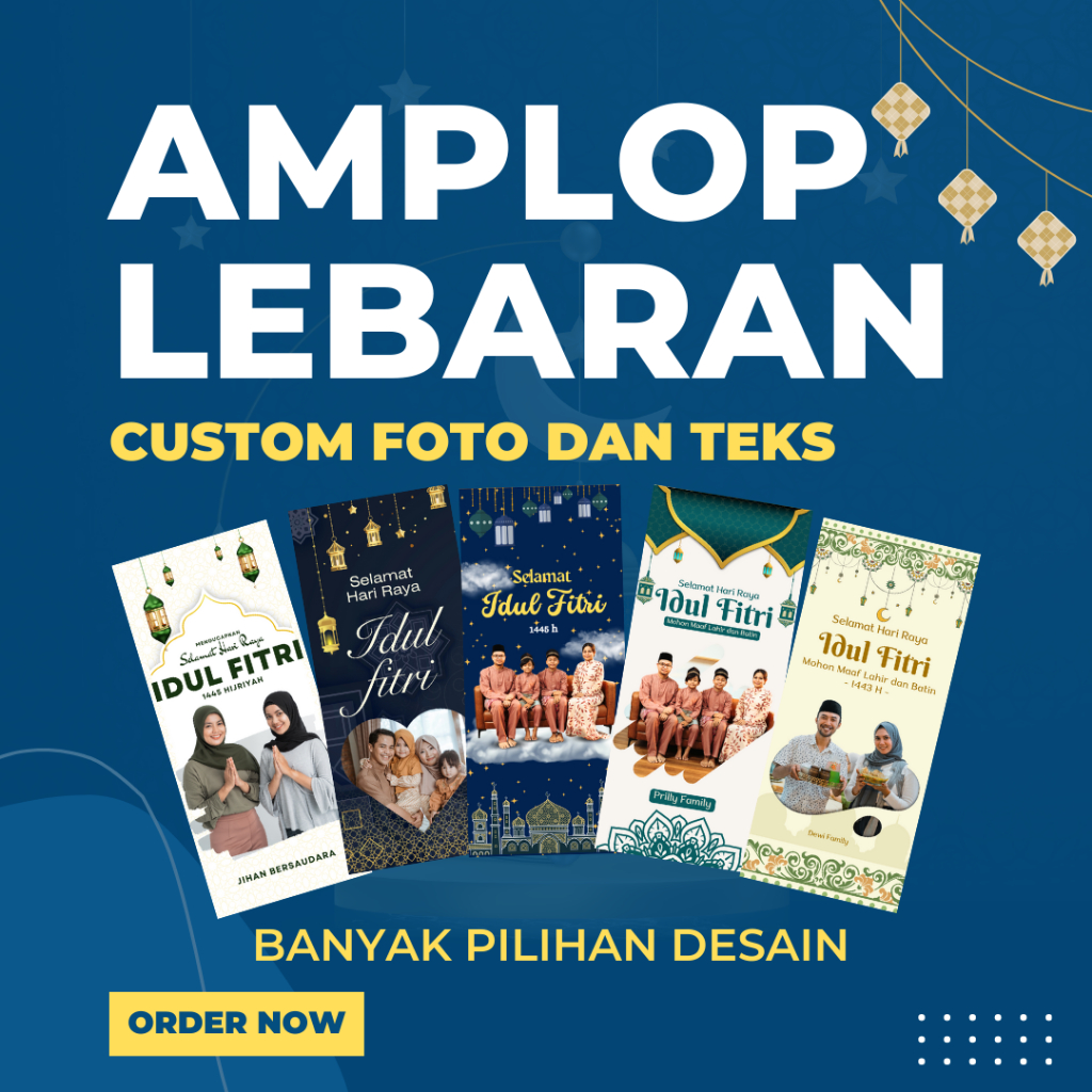 Jual AMPLOP CUSTOM | AMPLOP LEBARAN PAKAI FOTO SENDIRI | AMPLOP LEBARAN ...