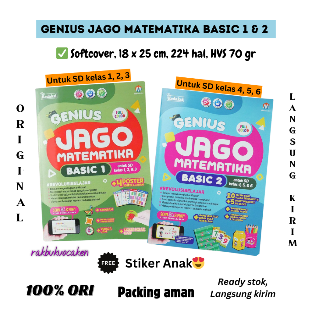 Jual SOFTCOVER Buku Pendamping Pembelajaran Matematika: GENIUS JAGO ... Jual SOFTCOVER Buku Pendamping Pembelajaran Matematika: GENIUS JAGO ...