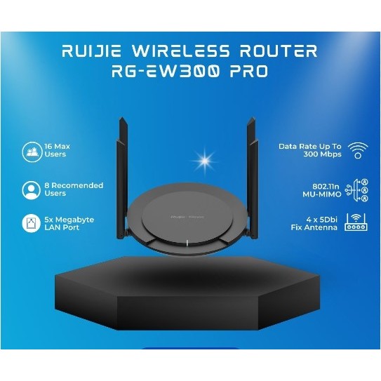Jual Ruijie Reyee RG-EW300 Pro N300 Easy Smart Wireless Router | Shopee ...
