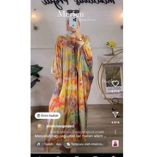 Jual ( preloved ) merien kaftan by its | Shopee Indonesia