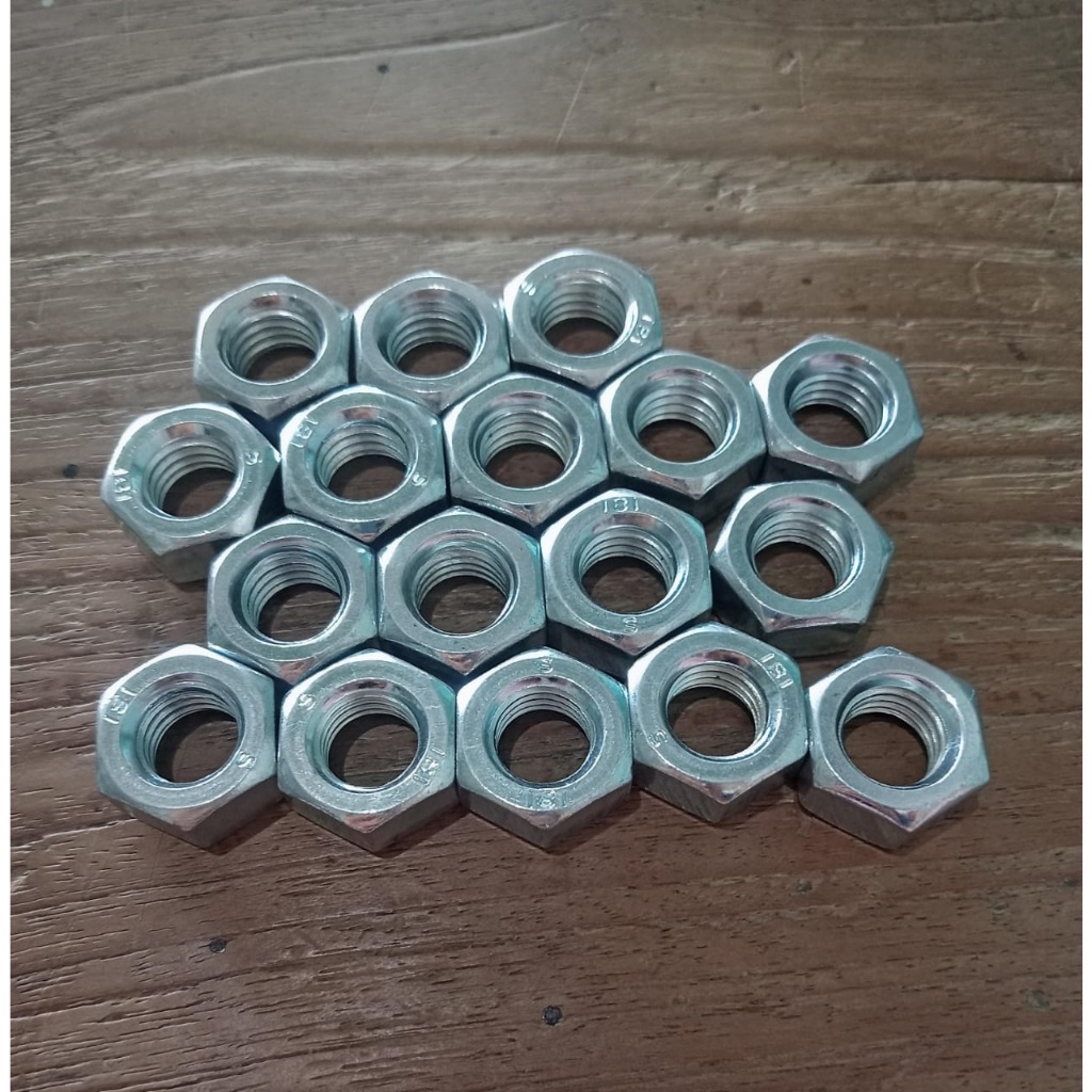 Jual Mur Hex Putih / Hex Nut M12 Galvanis | Shopee Indonesia