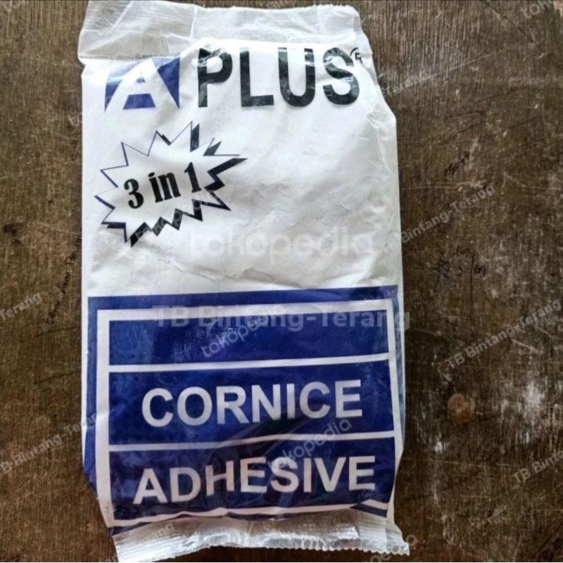 Jual Compound Gypsum 1 kg Aplus Cornice Adhesive Kompon Kumpon Gipsum ...