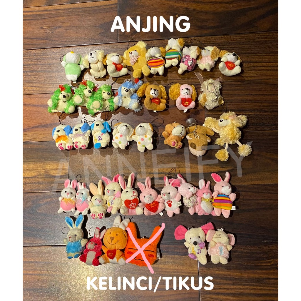 Jual Gantungan Boneka Ganci Keychain Tas Ugly Doll Anjing Kelinci ...