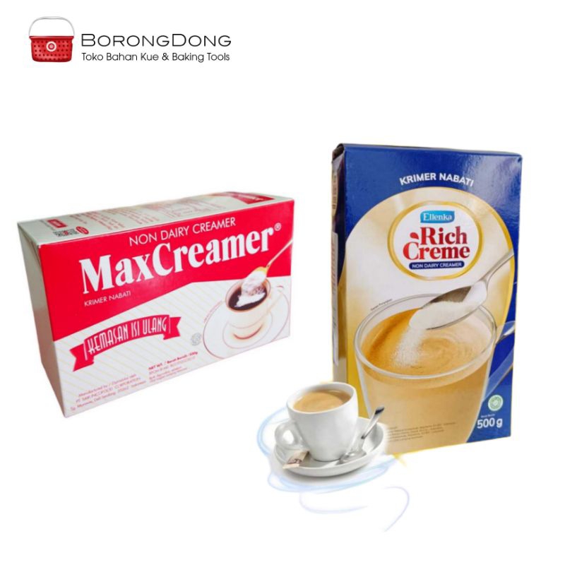 Jual Ellenka Rich Creme Non Dairy Creamer 500G & Max Creamer 500g ...