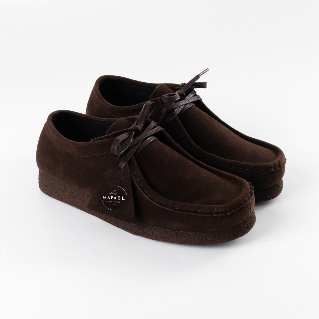 Jual Sepatu Casual Pria Spatu Wallabee Classic Brown Sepatu Oxford Pria ...