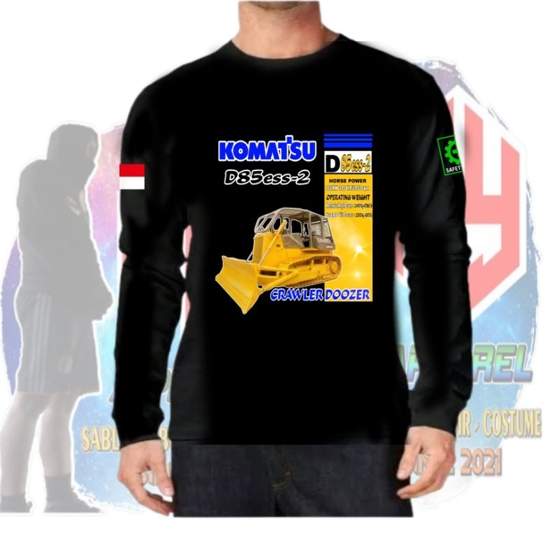 Jual Kaos lengan panjang Doozer Komatsu D85ess-2/kaos sablon DTF ...