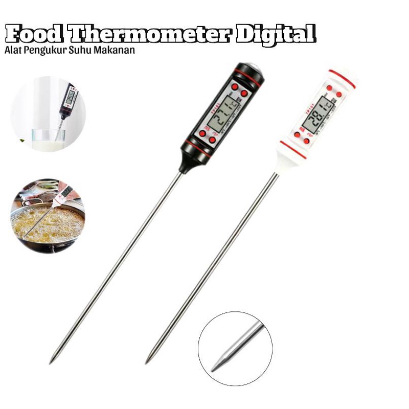 Jual Thermometer Digital Masak Dapur / Alat Ukur Suhu Makanan Minuman ...