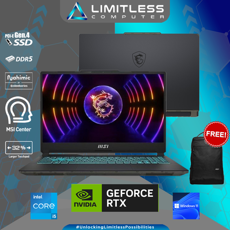 Jual MSI CYBORG 15 A12V RTX 4050 Intel Core i5 12450H 16GB 512GB Win 11 ...