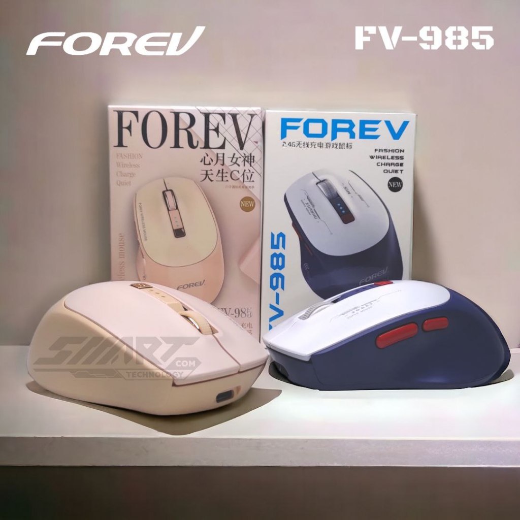 Jual Mouse Forev FV-985 Wireless Bluetooth Rechargeable Silent Click ...