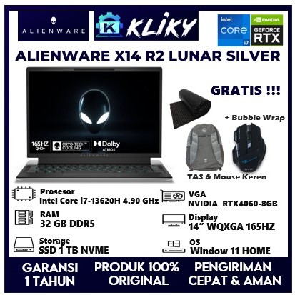 Jual Laptop Gaming Alienware X13 R2 Intel Core i7 Gen 13 Ram 32 GB Ssd ...