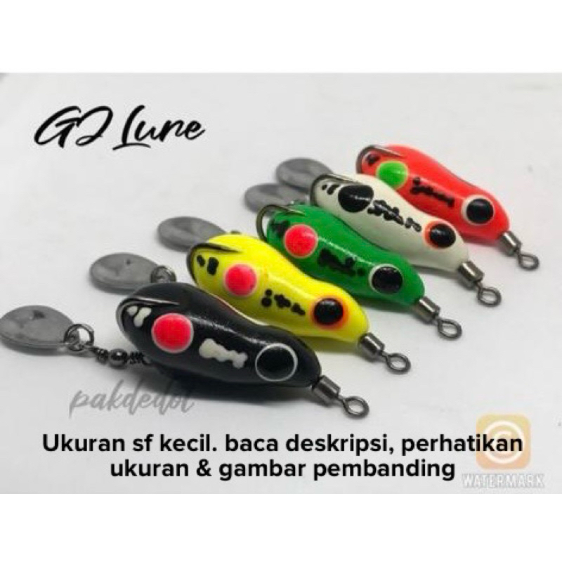 Jual Soft frog UL Capsul mini GJ Lure 2,7 cm 2,5 gr hook no. 4 | Shopee ...