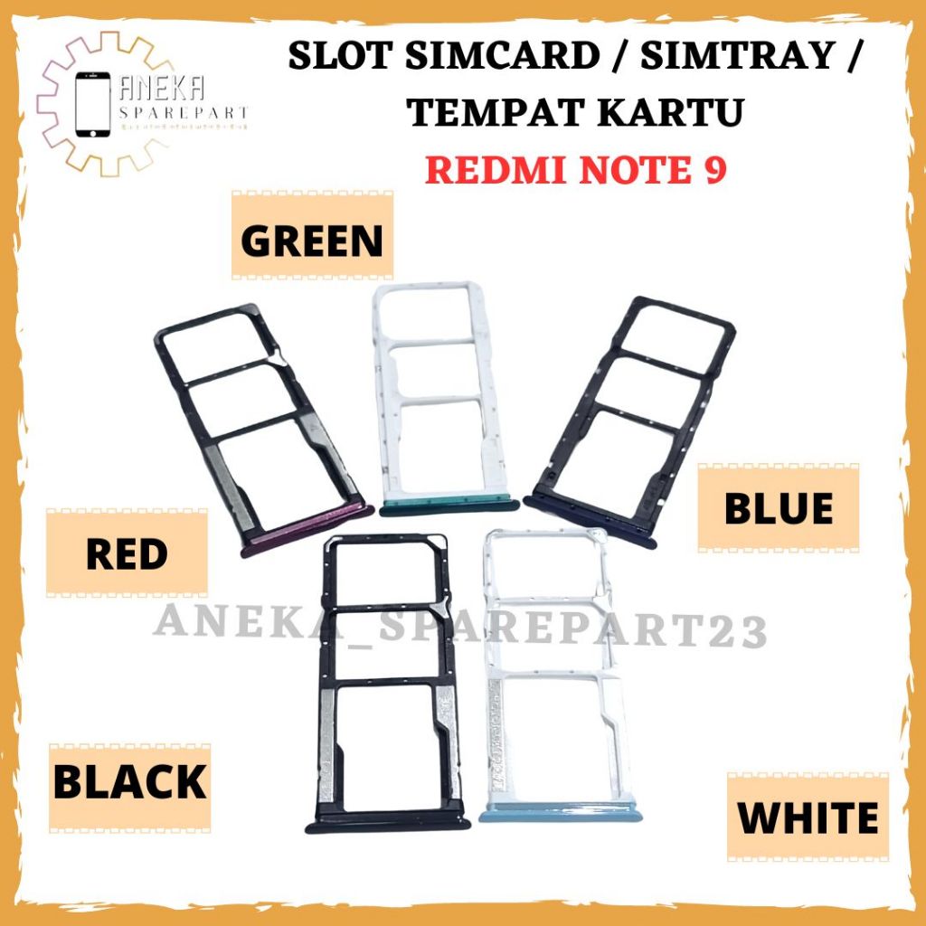 Jual SIMLOCK SIMTRAY TEMPAT SIMCARD XIAOMI REDMI NOTE 9 note 9 | Shopee ...