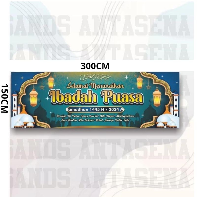Jual BANNER PUASA RAMADHAN BANNER CUSTOM BANNER IBADAH PUASA BANNER ...