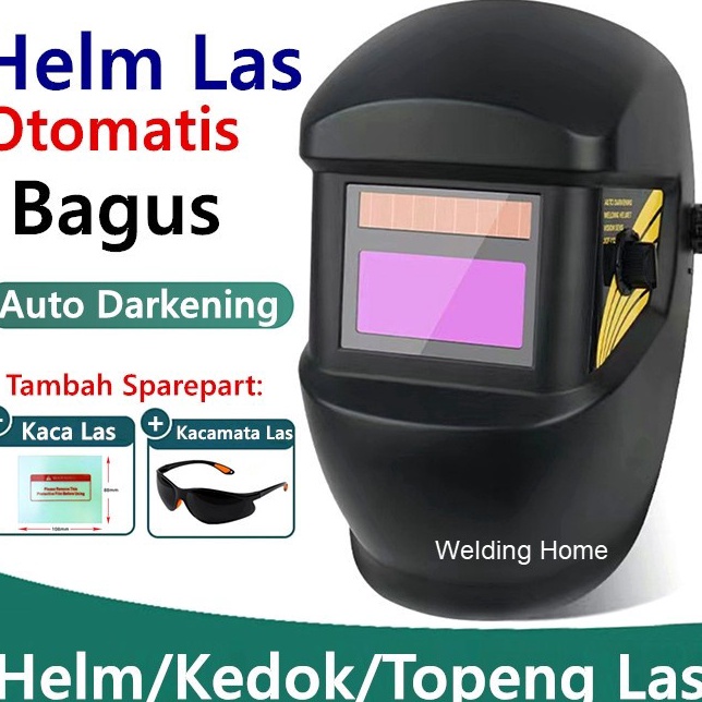 Jual Helm Kedok Las Otomatis Kacamata Las Auto Dark safety Welding ...