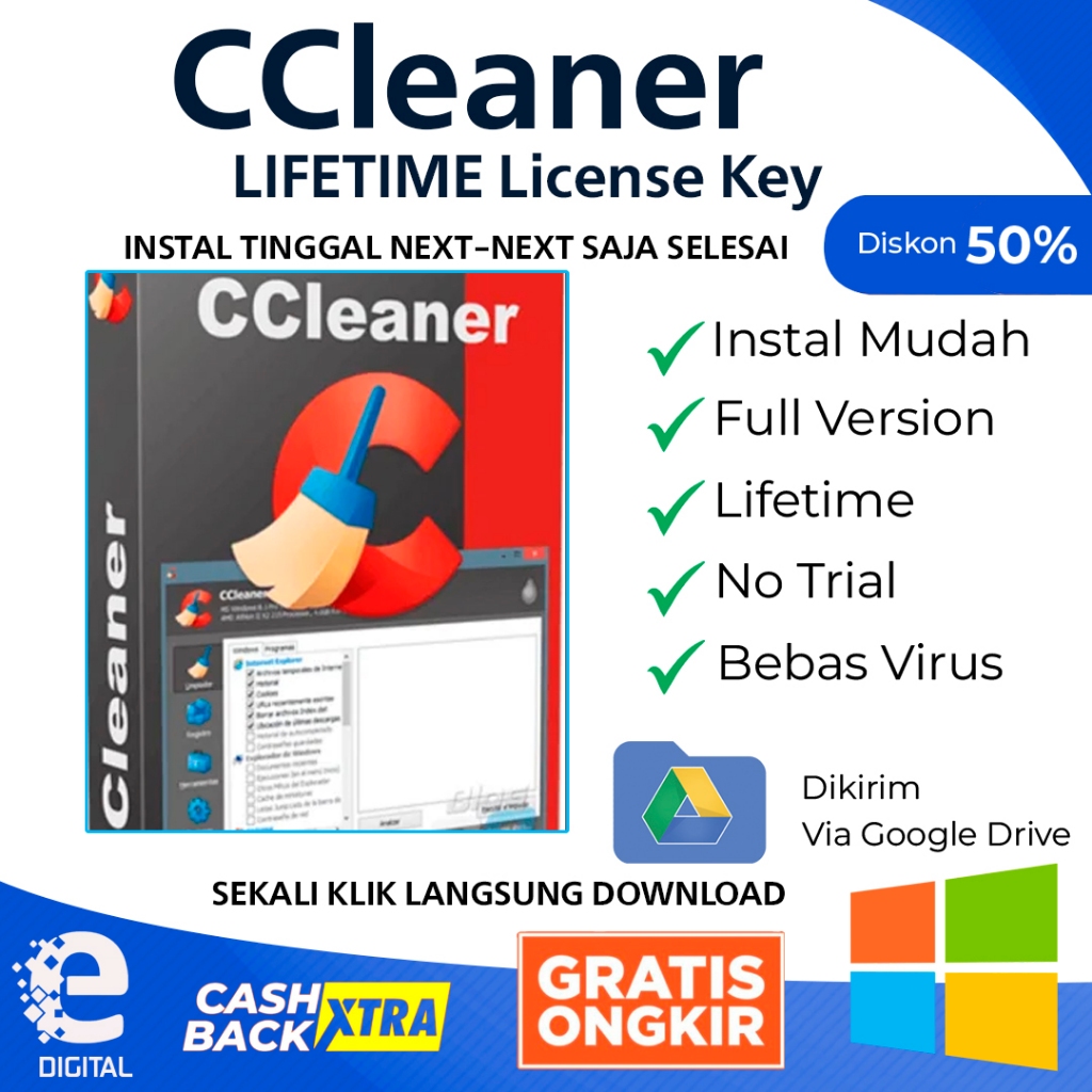 Jual CCleaner Professional Pro Lifetime Full Version | Shopee Indonesia