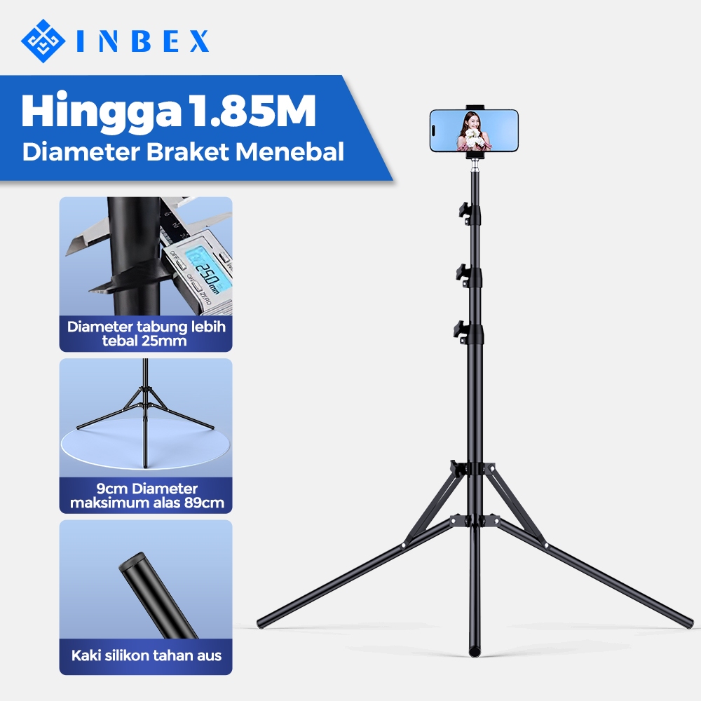 Jual INBEX 1.85M Tripod Livestream Bracket Shooting Fill Light Bracket ...