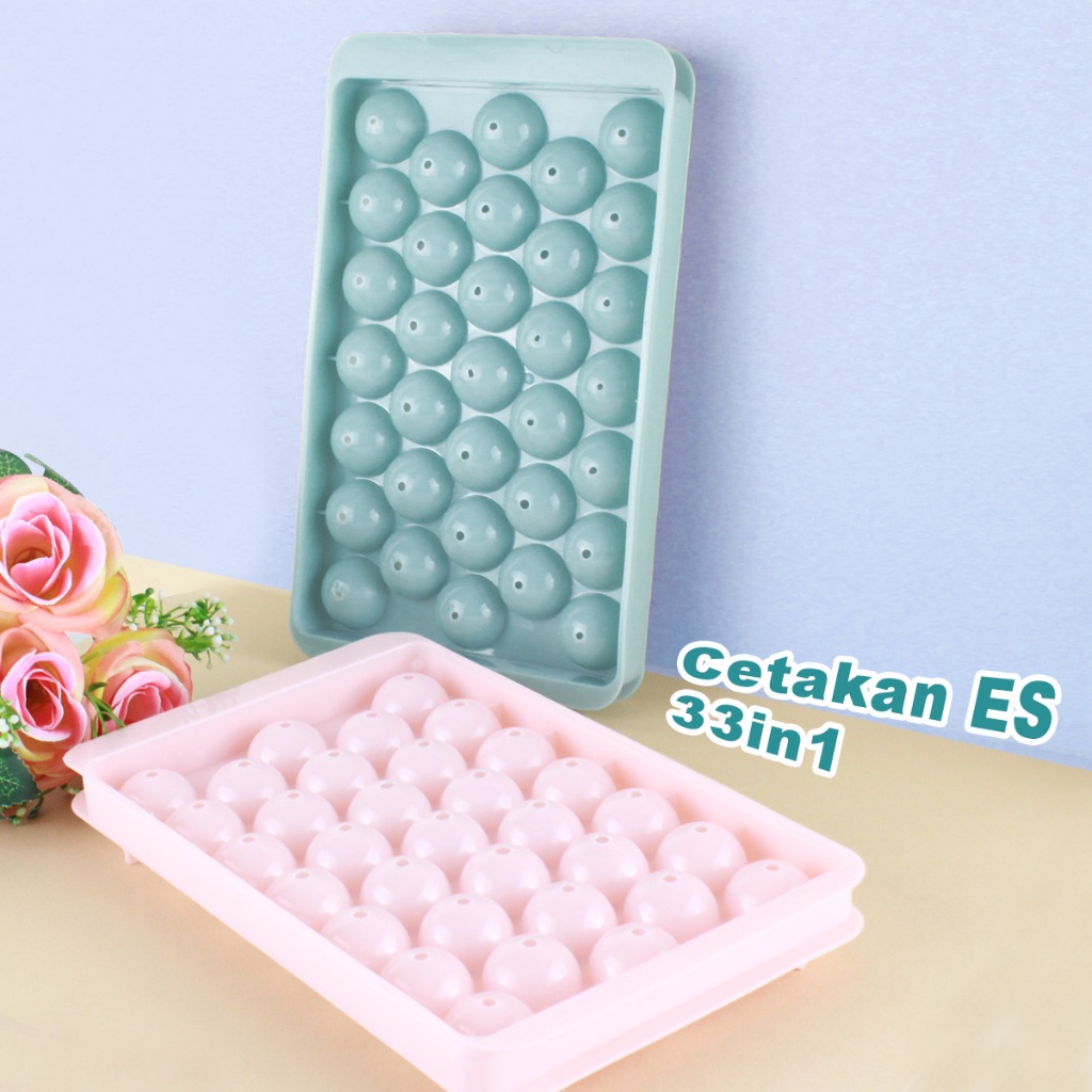 Jual Cetakan Es Batu Model Bulat 33 Grid Cetak Jelly Agar Agar ...