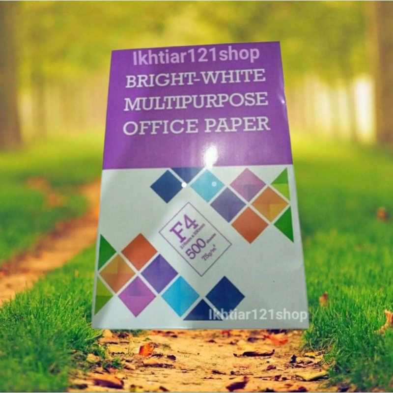 Jual 1 Rim Kertas HVS F4 75Gsm/500 Lembar Kertas Hvs Putih F4 75 Gsm ...