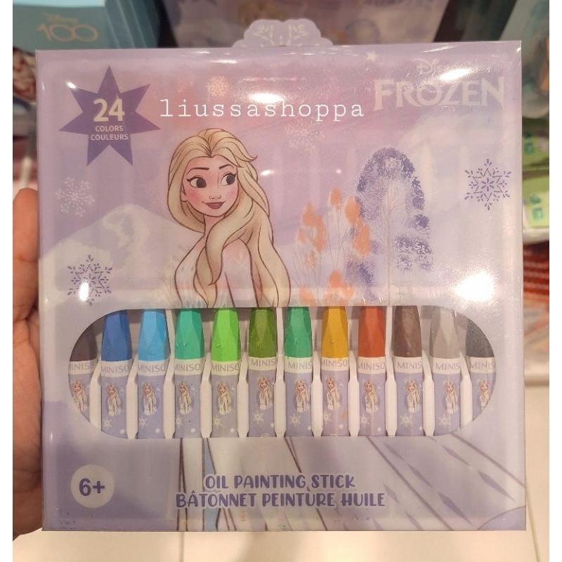 Jual Crayon Miniso - Disney Frozen Collection 2.0 Oil Painting Stick ...