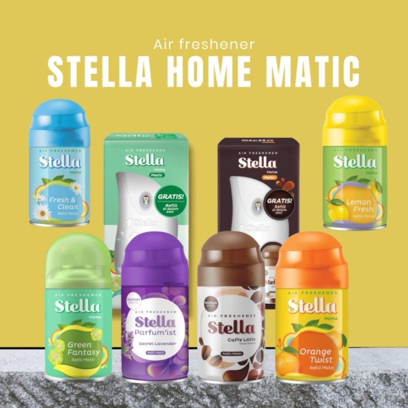 Jual STELLA Air Freshener Matic Box Set | Stella Refil Home Matic 225ml ...