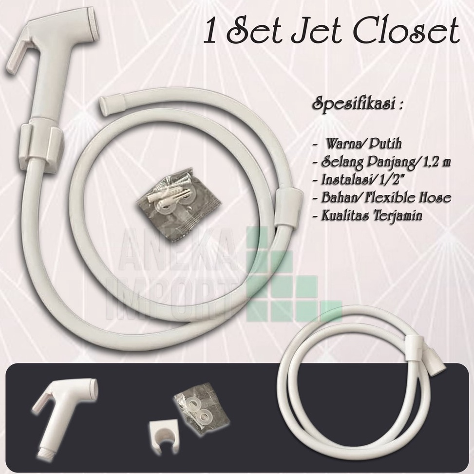 Jual Rjr 1 Set Jet Shower Kloset Jet Shower Kamar Mandi Shower Cebok Terlaris | Shopee Indonesia