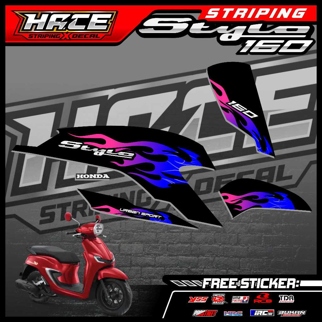 Jual 442 STRIPING STICKER STYLO 160 - STRIPING STICKER STYLO 160 ...