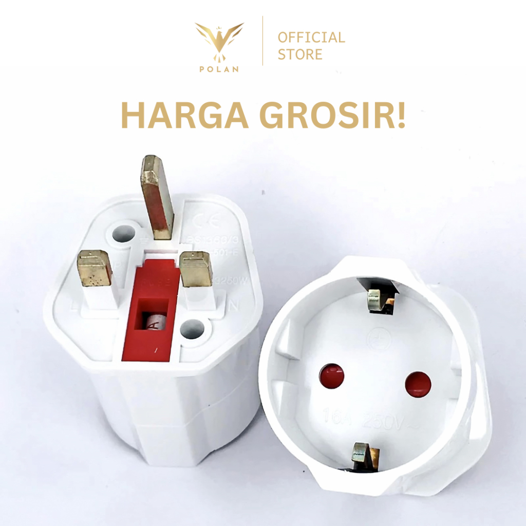 Jual OVER STEKER KONVERTER ADAPTER KAKI 3 KE 2 MODEL UK TO EU TIPE G ...