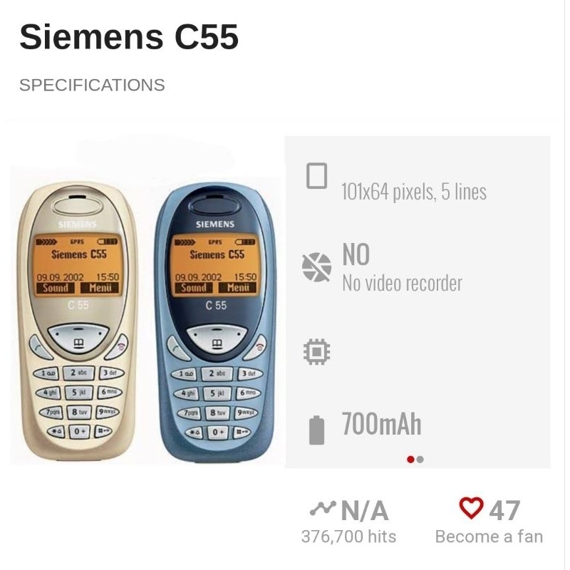 Jual SIEMENS C55 HP JADUL HP LANGKA HP IMUT DAN LANGKA HP NOSTALGIA 100 ...