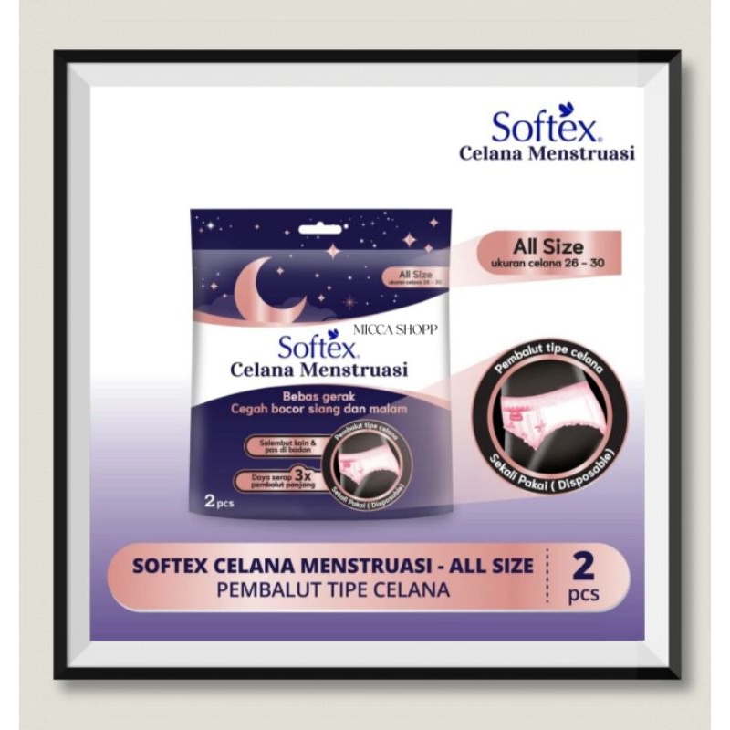 Jual SOFTEX CELANA MENSTRUASI ALL SIZE / SOFTEX / PEMBALUT | Shopee Indonesia