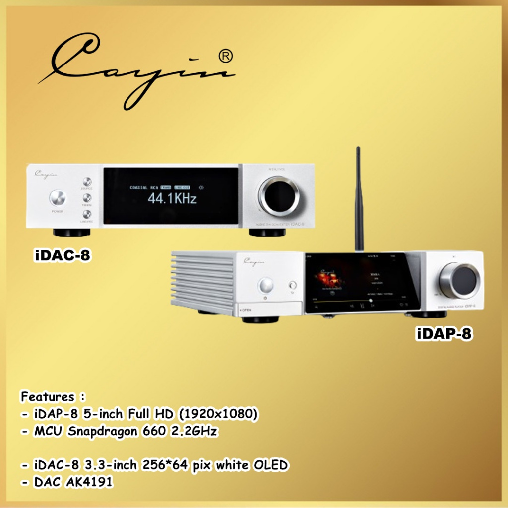 Jual Cayin iDAP-8 iDAP8 Fully-customized Android Digital Streamer / iDAC-8 iDAC8 DAC ...