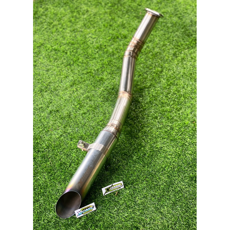 Jual KNALPOT MUFFLER SIDE EXIT Burn tip Sandblasting Titanium FORTUNER ...