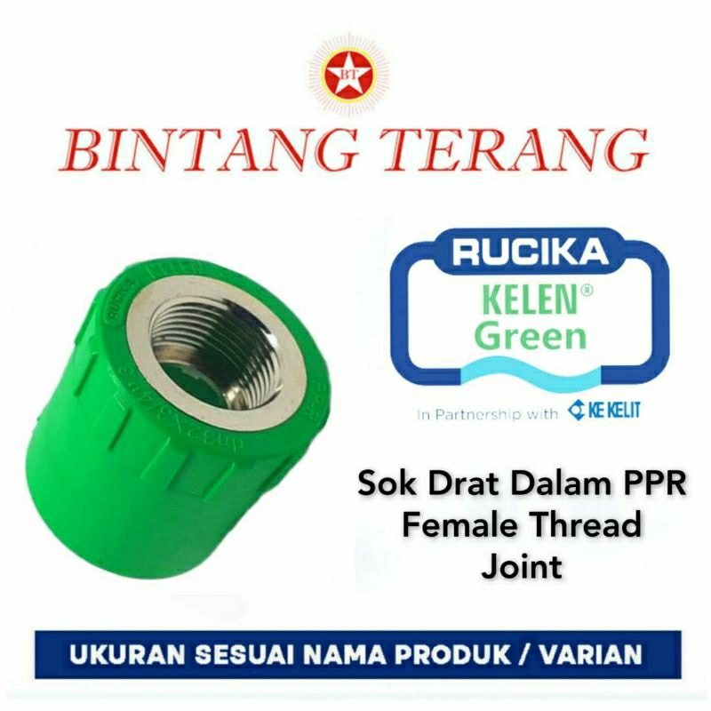 Jual Sok Drat Dalam PPR 3/4" ( 25 x 3/4") / Female Thread Joint PPR 3/4 Inch SDD 25mm | Shopee ...