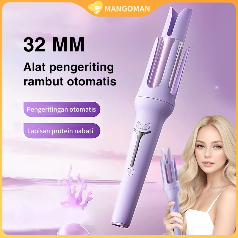 Jual Catokan Curly Catokan Rambut Ceramics 32mm Catokan Curly Otomatis Curly Rambut Curling Iron ...