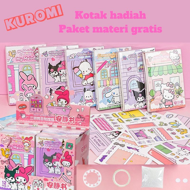 Jual Kuromi Cinnamoroll Quiet Book Diy Mainan Sanrio Mainan Edukasi ...