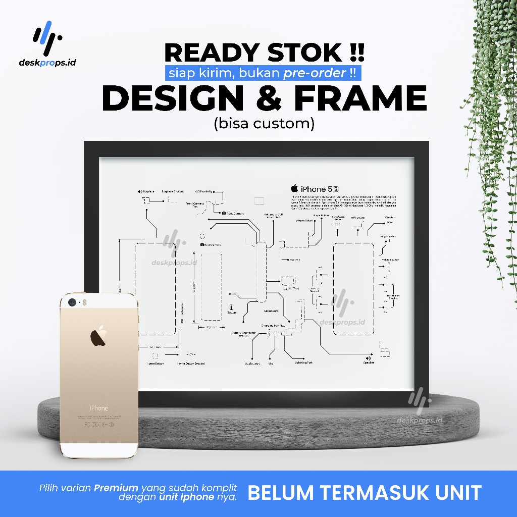 Jual Desain & Bingkai Artwork Khusus iPhone 5 - Frame Hitam ...