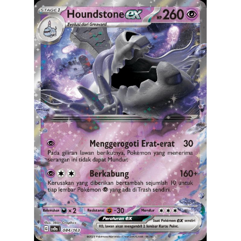 Jual deck ringkas ex houndstone pokemon card game | Shopee Indonesia