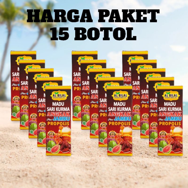 Jual ( PAKET 15 BOTOL) MADU SARI KURMA ANGKAK AL BILAL | Shopee Indonesia