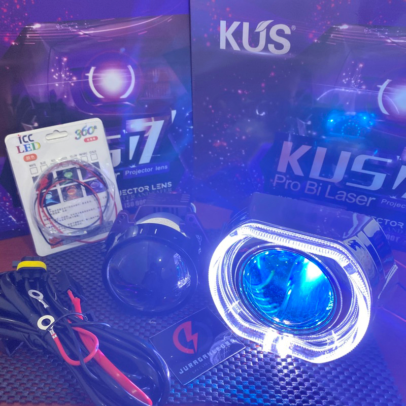 Jual Lampu BILED KUS 7 Th 7th Projie projector Lens Mobil Motor 3 inch ...