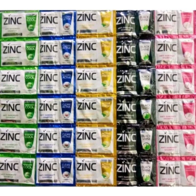 Jual Zinc shampoo zinc renteng (1 renteng isi 12 baris alias 24 sascet ...
