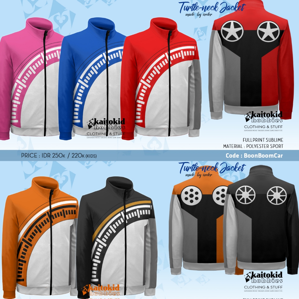 Jual Jaket BOONBOOMGER Sentai Jacket Fullprint Power Rangers bisa ...