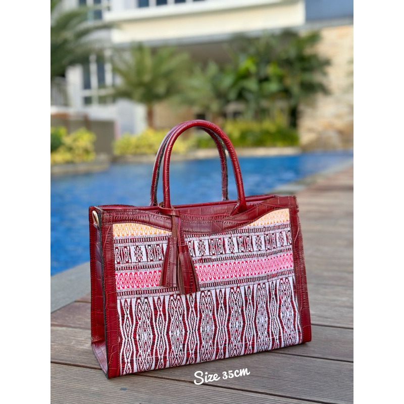 Jual TAS PESTA / TAS KANTOR TAS TENUN TUMTUMAN TAS SONGKET ULOS TAS ...