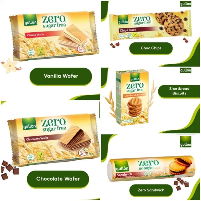 Jual Gullon Zero Sugar Free Chip Choc Cookies Sandwich Chocolate 250g